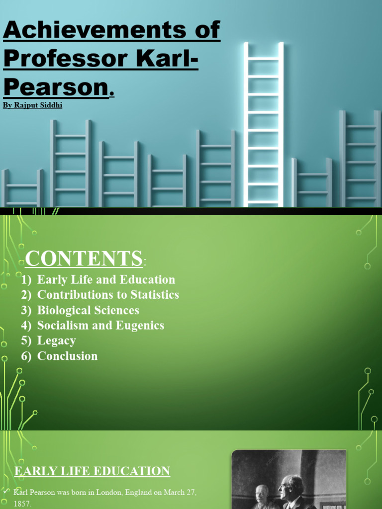 Karl Pearson: Pioneer of Statistics | PDF | Science & Mathematics