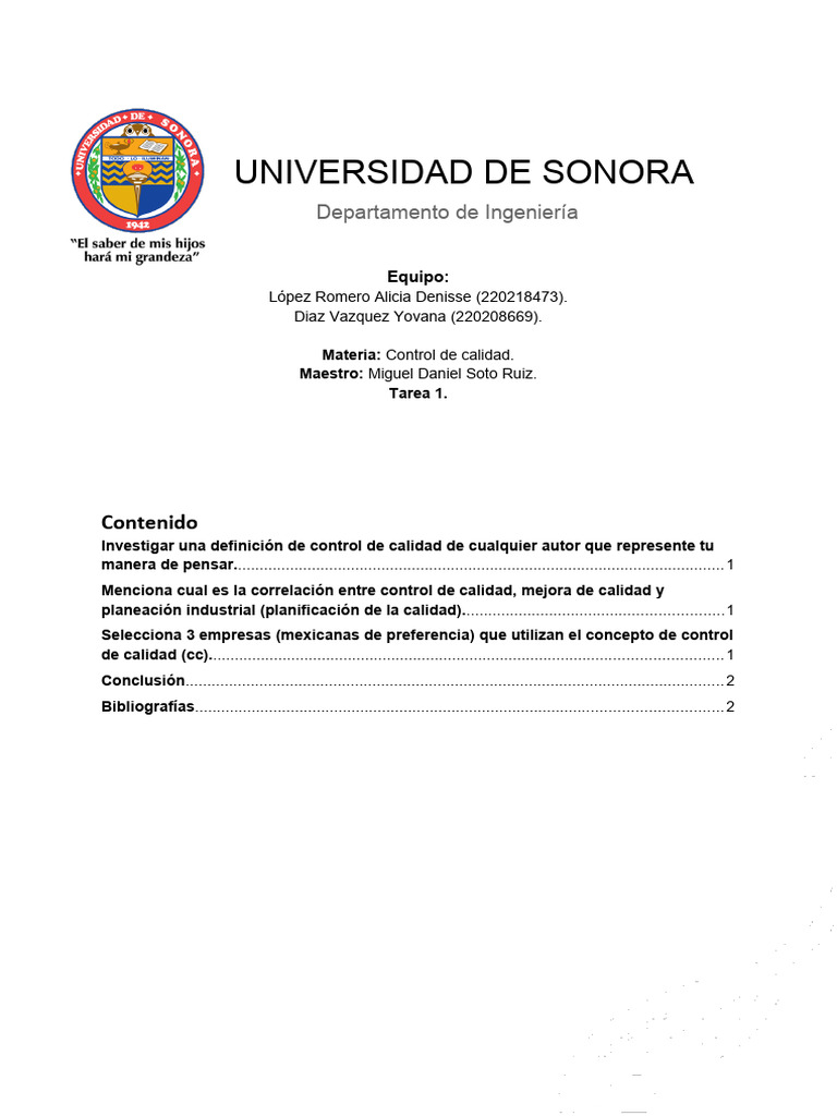 Universidad de Sonora | PDF