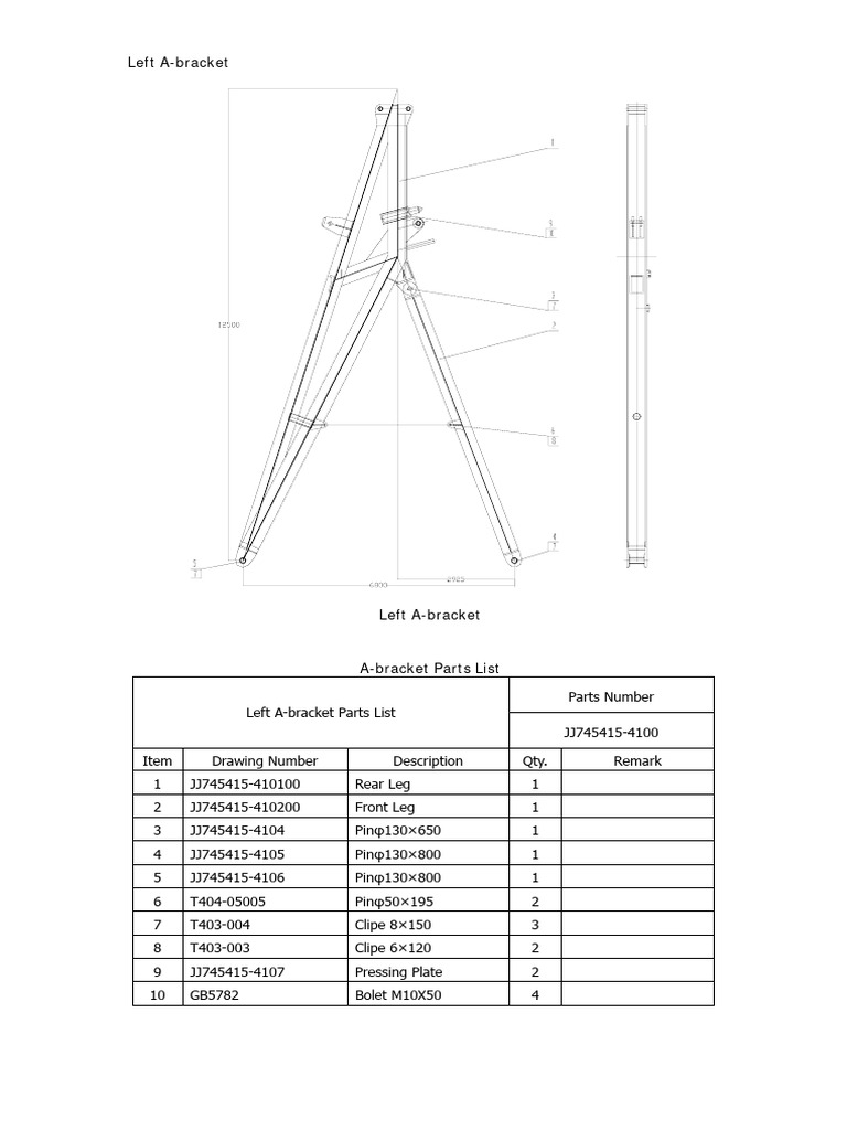 3 A Frame Assembly | PDF | Manufactured Goods | Mechanical Engineering