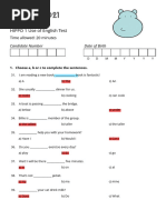Stage 3 Hippo Exam Sample Test | PDF
