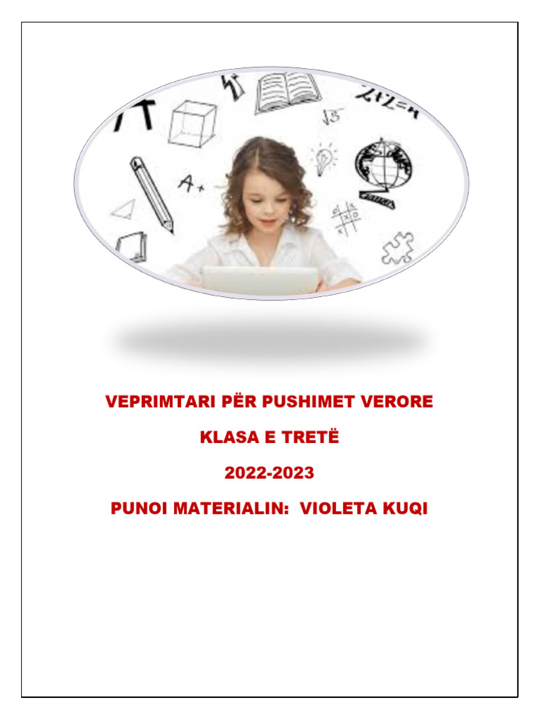 Veprimtari Per Pushimet Veerore Klasa 3 | PDF
