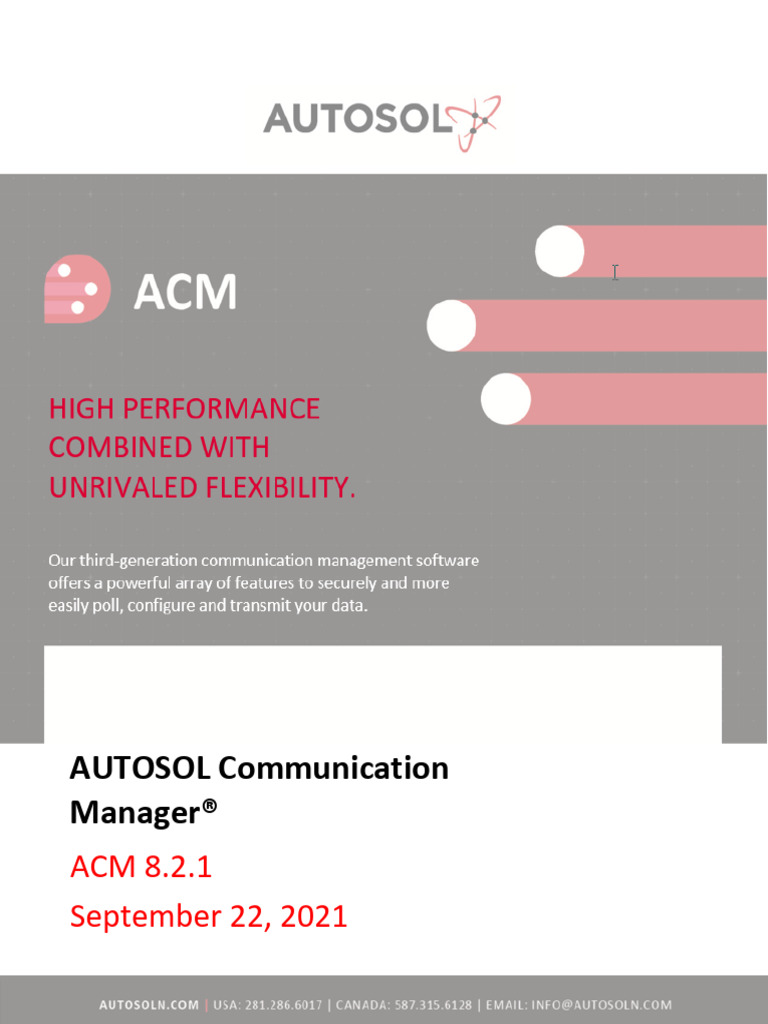 ACM 8.2.1 Release Notes | Download Free PDF | Database Index | Databases