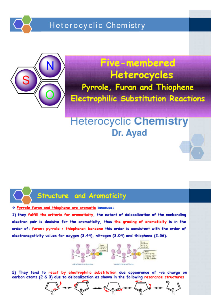 Five Memberd Aromatic Ring | PDF | Aromaticity | Chemical Substances