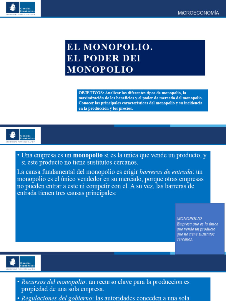 El Monopolio y El Poder Del Monopolio | PDF | Monopolio | Excedente ...