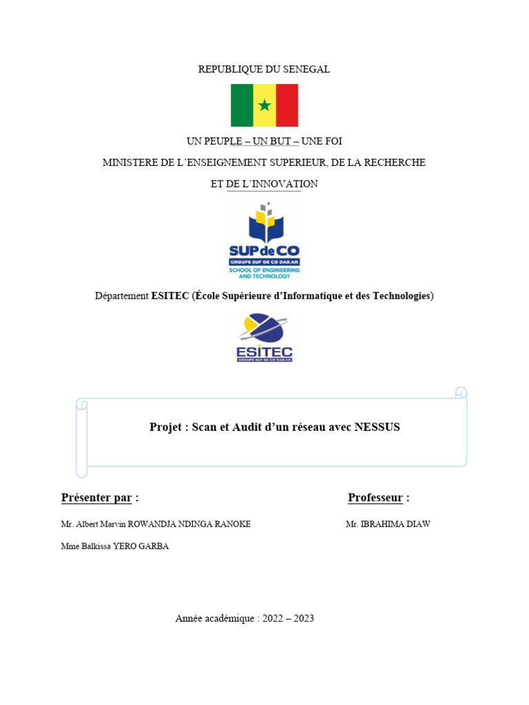 Audit de réseau avec NESSUS | PDF | Vulnérabilité (Informatique ...