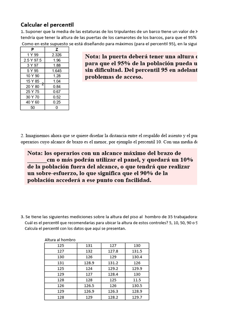 Ejercicios De Antropometria Pdf