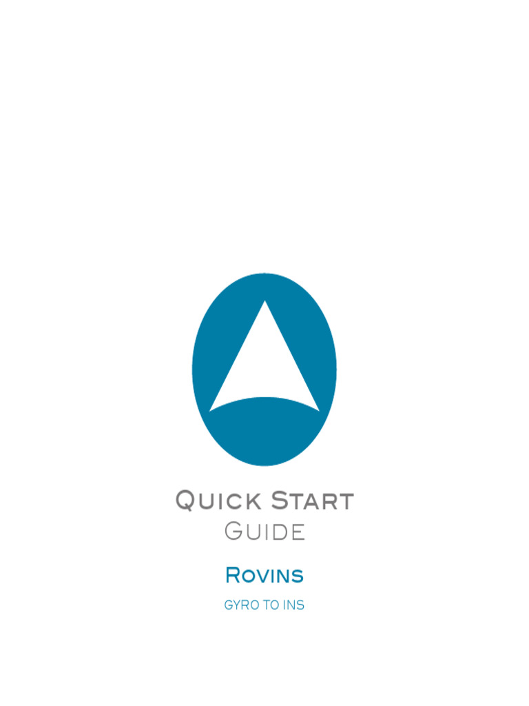 QuickStartGuide MU ROVINS 001 B | PDF | Inertial Navigation System ...