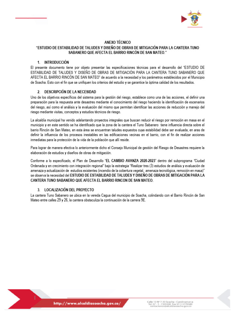 Anexo Técnico MC-039-2021 | PDF