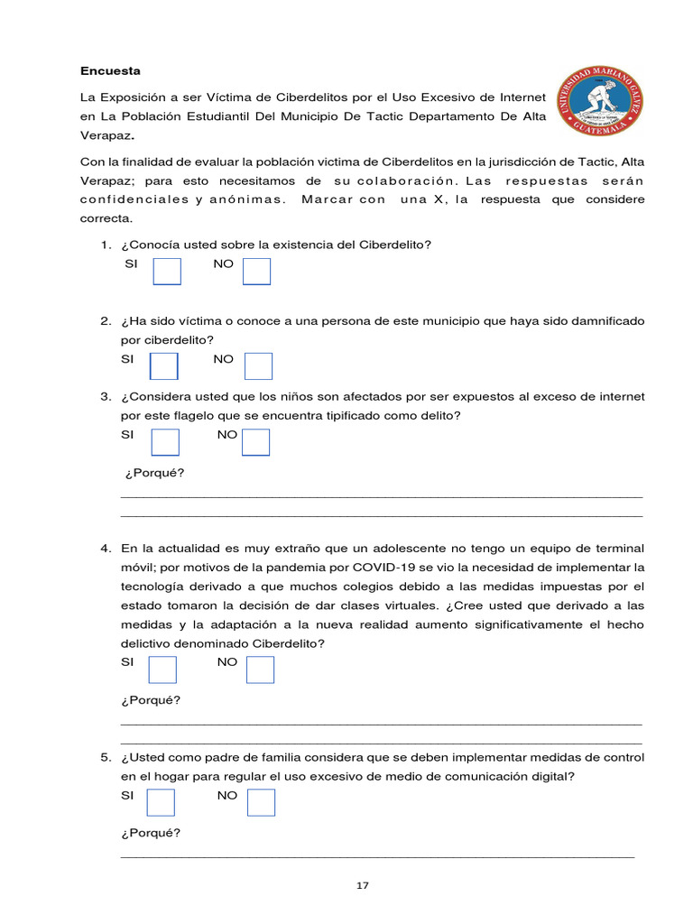 Encuesta Seminario | PDF | Cibercrimen | Internet Encuesta Seminario | PDF | Cibercrimen | Internet
