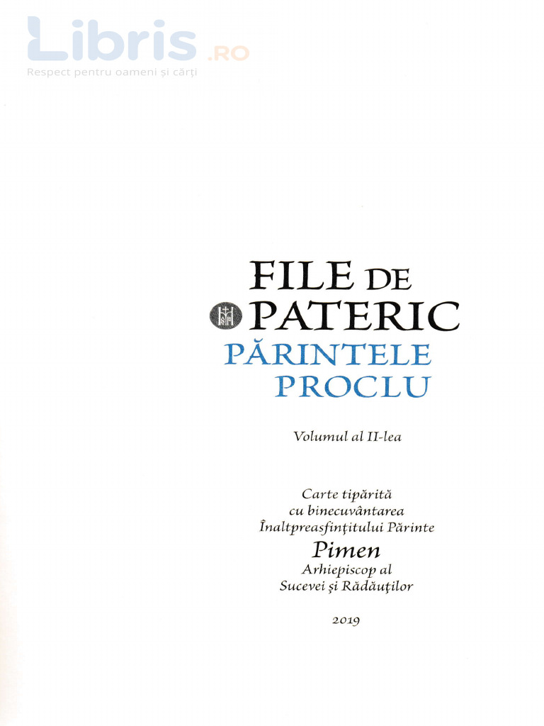 File de Pateric II. Parintele Proclu | PDF