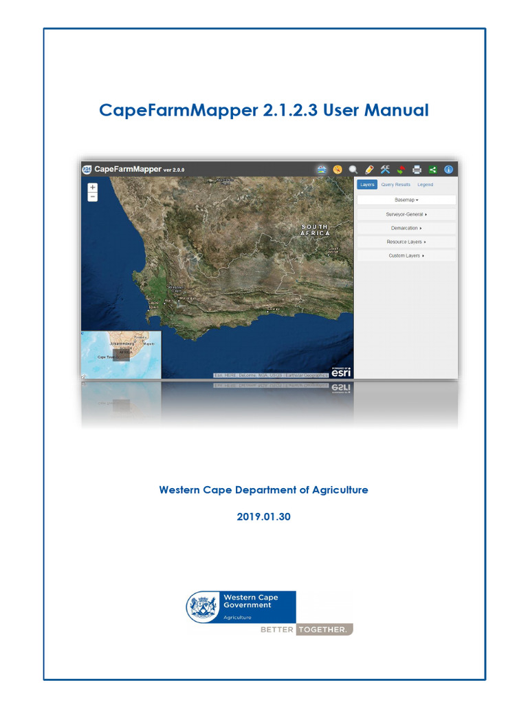 CapeFarmMapper 2.1.2.3 User Manual | PDF | Icon (Computing) | Button (Computing)