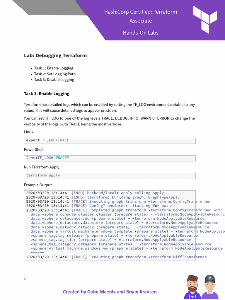 4f Debugging Terraform | PDF | Debugging | Computer Engineering
