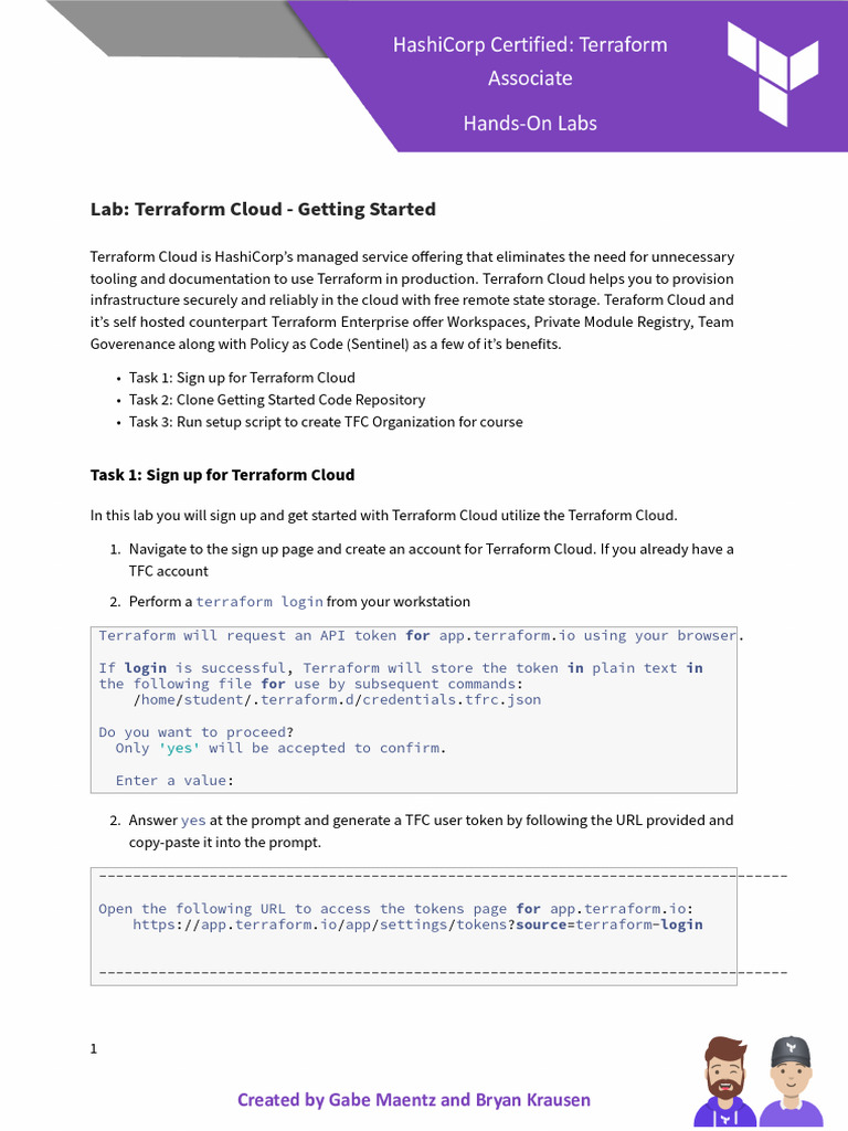 9 Terraform Cloud Getting Started Pdf Cloud Computing Windows Registry