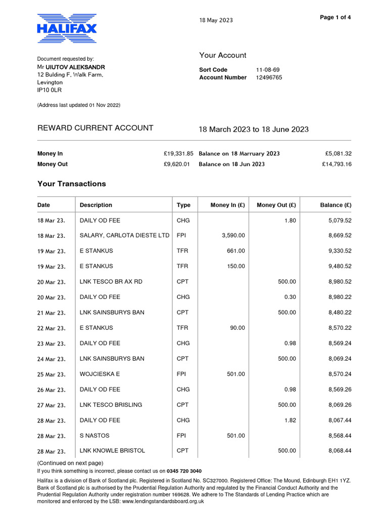 2023500018224792146-Halifax-Statement | PDF | Payments | Banks