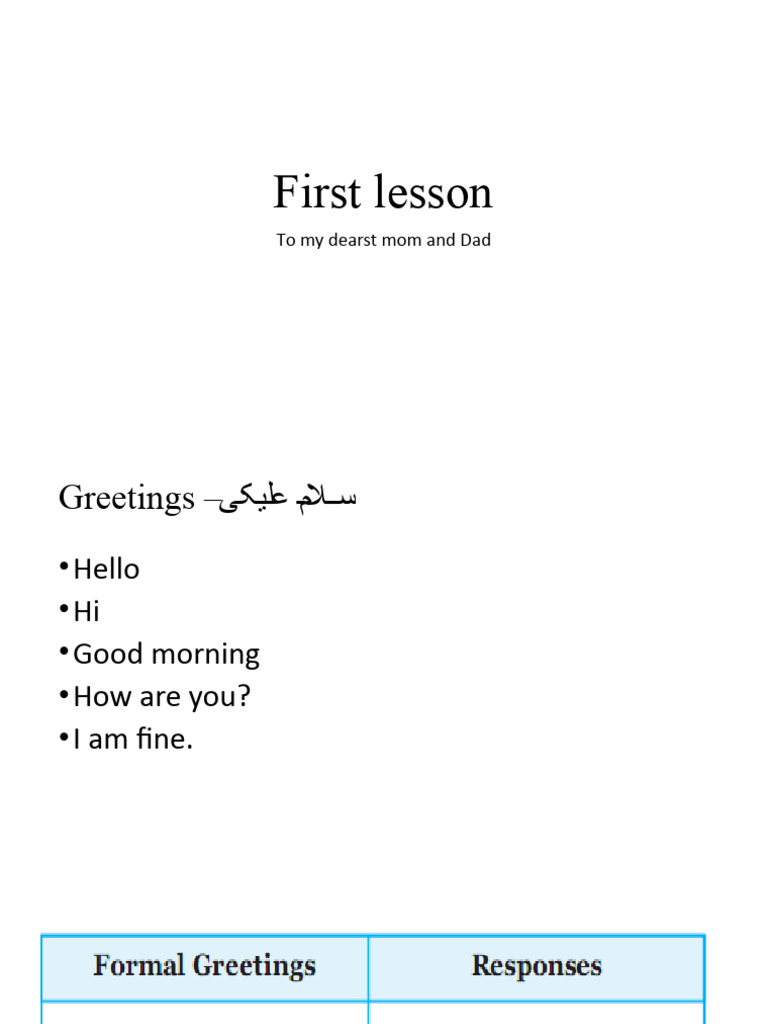 Learning English in Persian - Basics | PDF