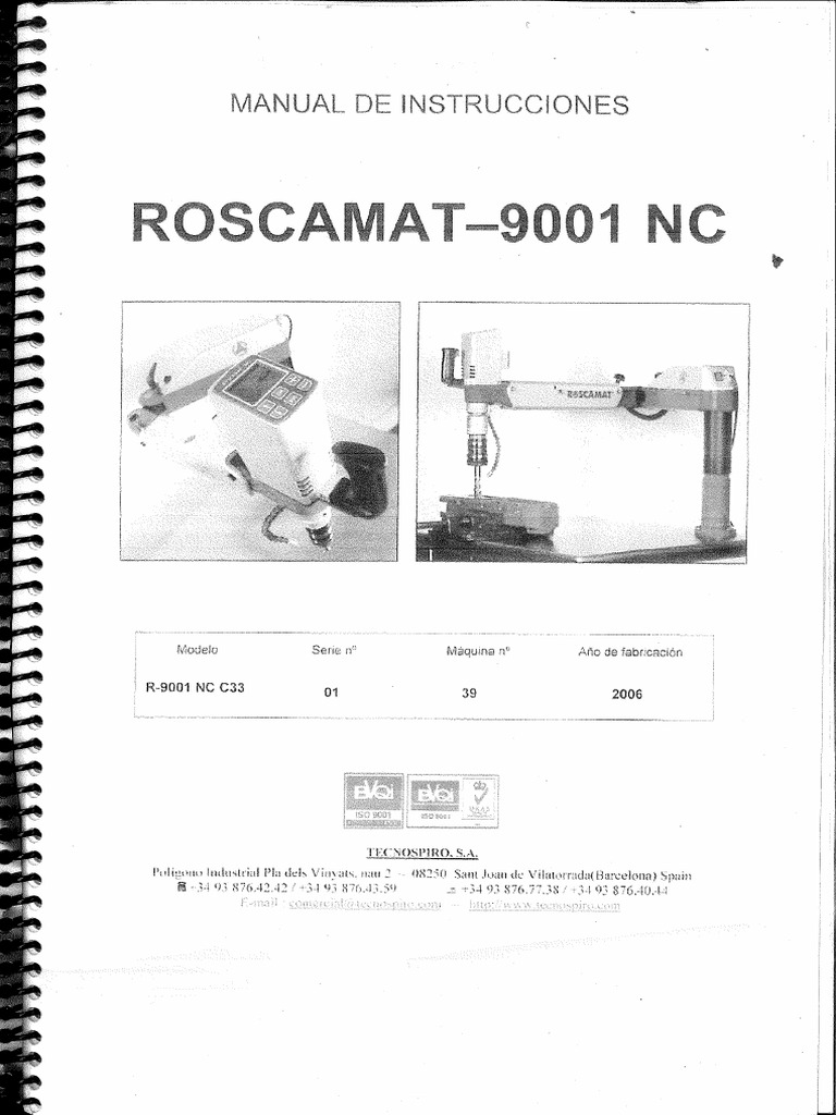 Roscamat-9001 NC | PDF
