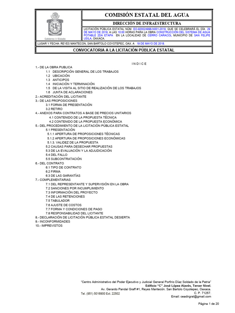 Bases Eo-920024998-N001-2018 | PDF | Salario