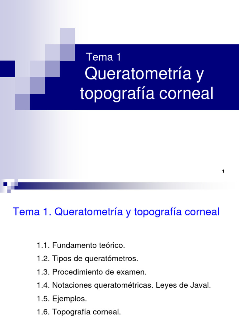 Queratometría 1 | PDF | Córnea | Ojo humano