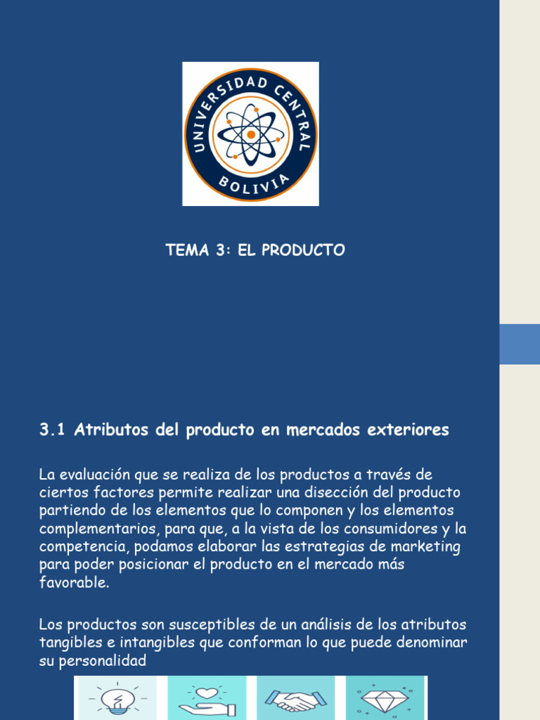Marketing Internacional Tema 3 El Producto | PDF | Marketing | Producto (Negocio)