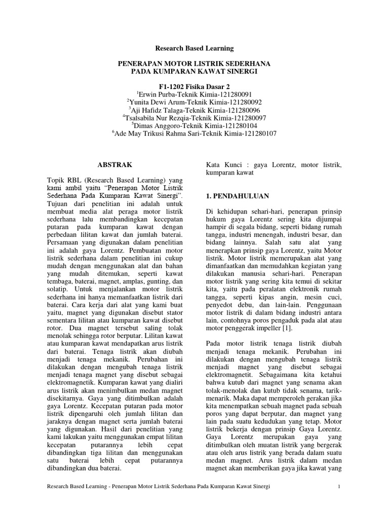 Laporan RBL - Kelompok 2 - TPB 15A | PDF