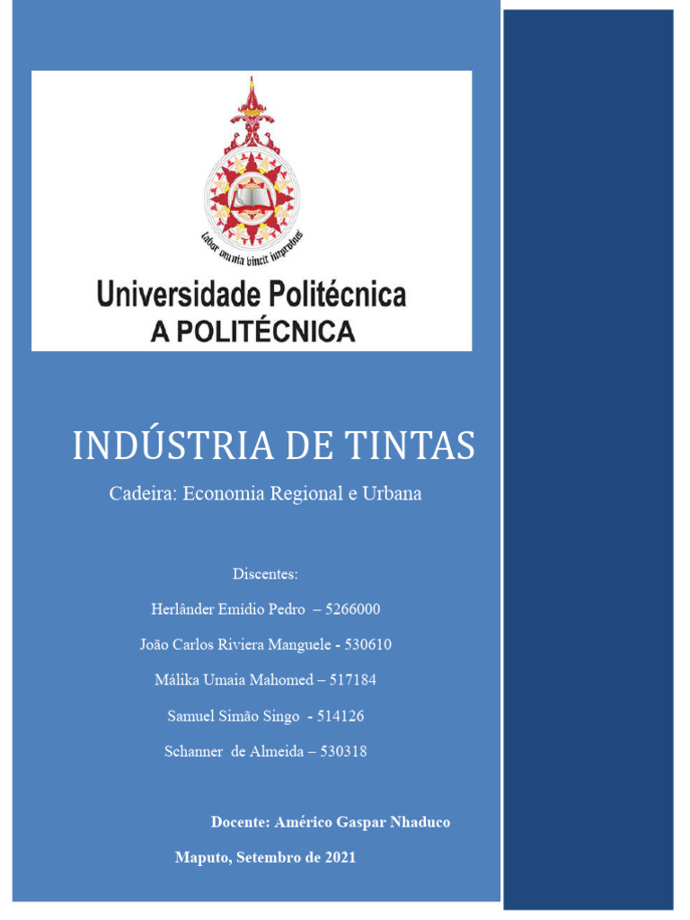 Indústria de Tintas | PDF | Tinta | Pigmento