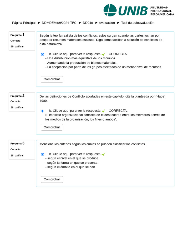 DDMDEM - DD040 - Test de Avaluación | PDF | Negociación | Mediación