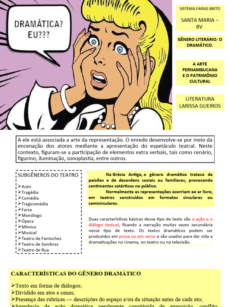 Gênero Dramático Cap 4 | PDF | Teatro | Tragédia