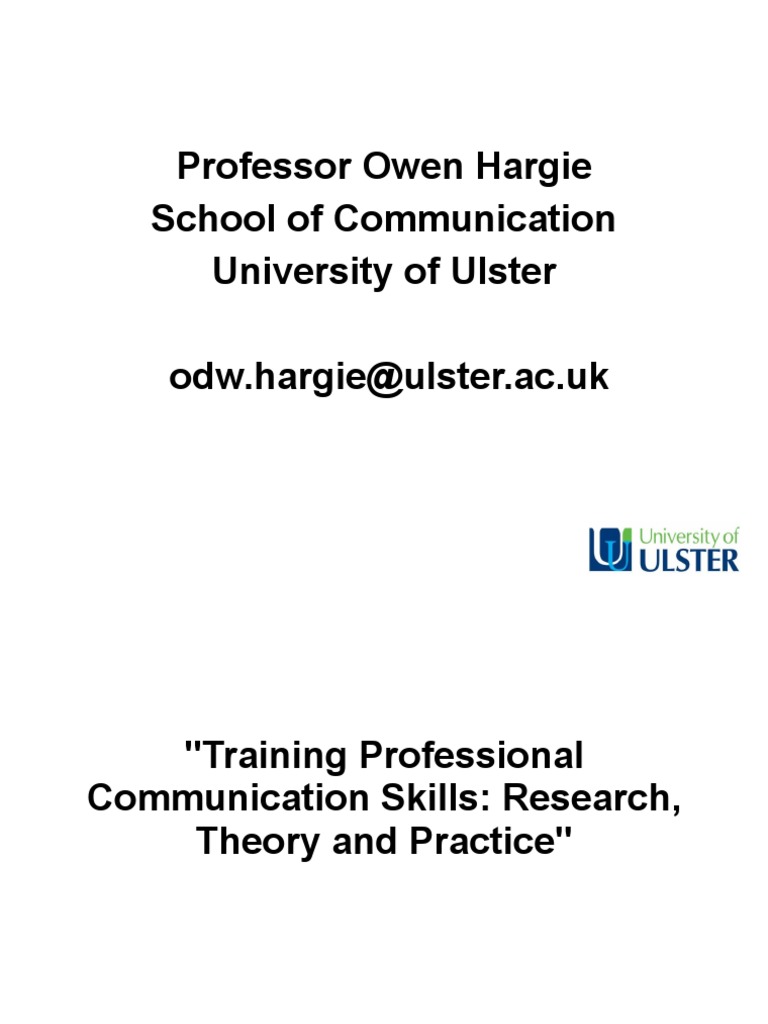 Argyle's Communication Cycle in Practice | PDF | Interpersonal ...