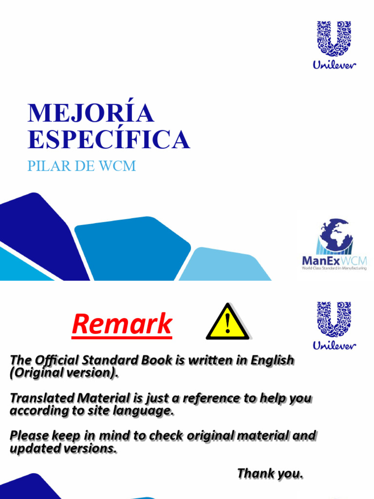 Mejoría Específica en WCM: Herramientas y Métodos | PDF | Business ...