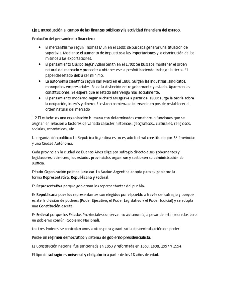 Finanzas Publicas | PDF | Impuestos | Presupuesto