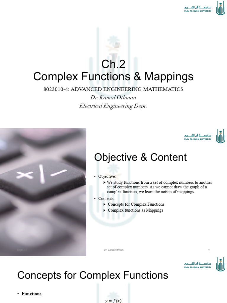 Complex Functions & Mappings: 8023010-4: Advanced Engineering Mathematics | Download Free PDF ...