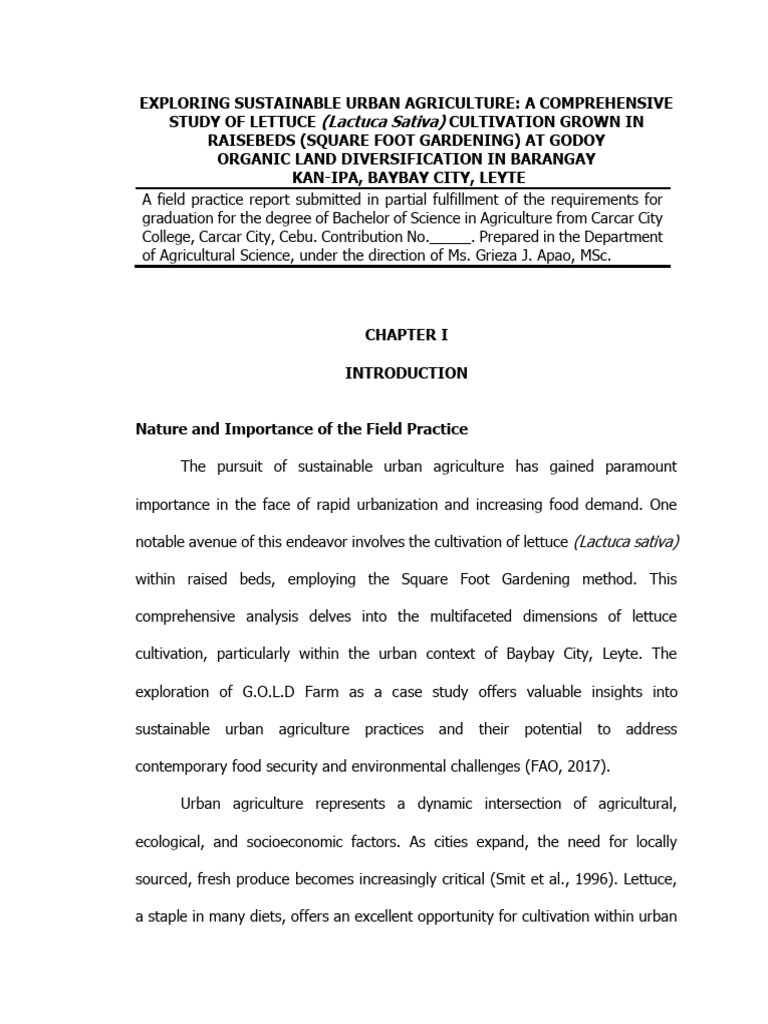 Exploring Sustainable Agriculture | PDF | Agriculture | Urban Agriculture