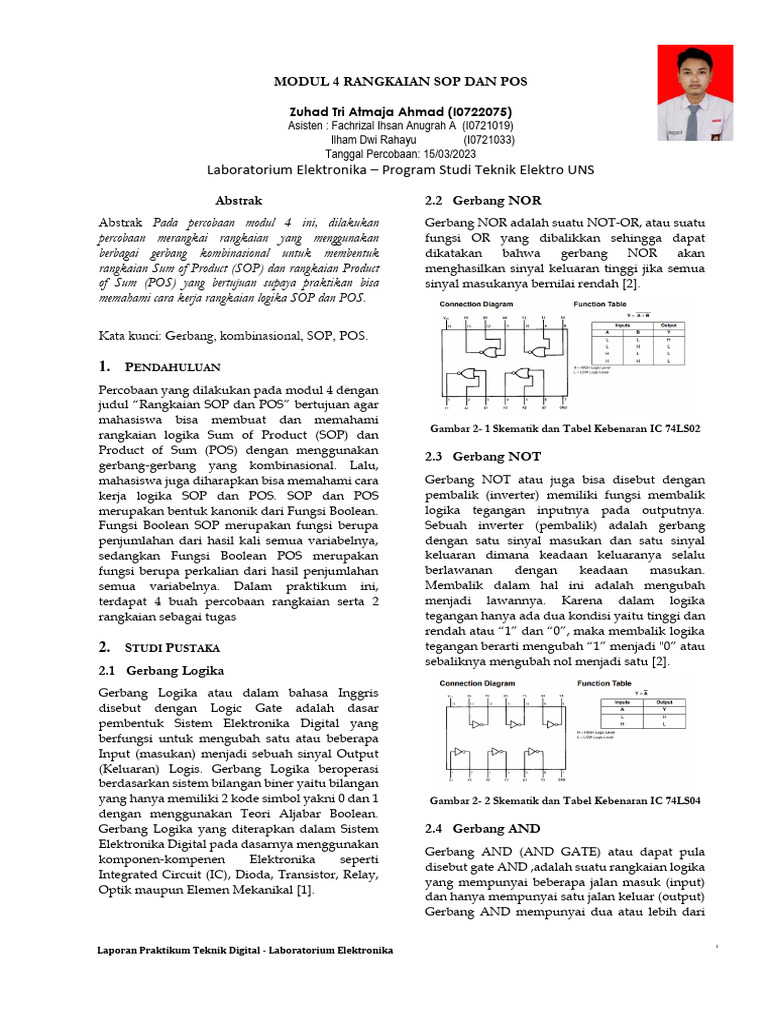 Lapbes Praktikum Teknik Digital SOP Dan POS | PDF | Komputer