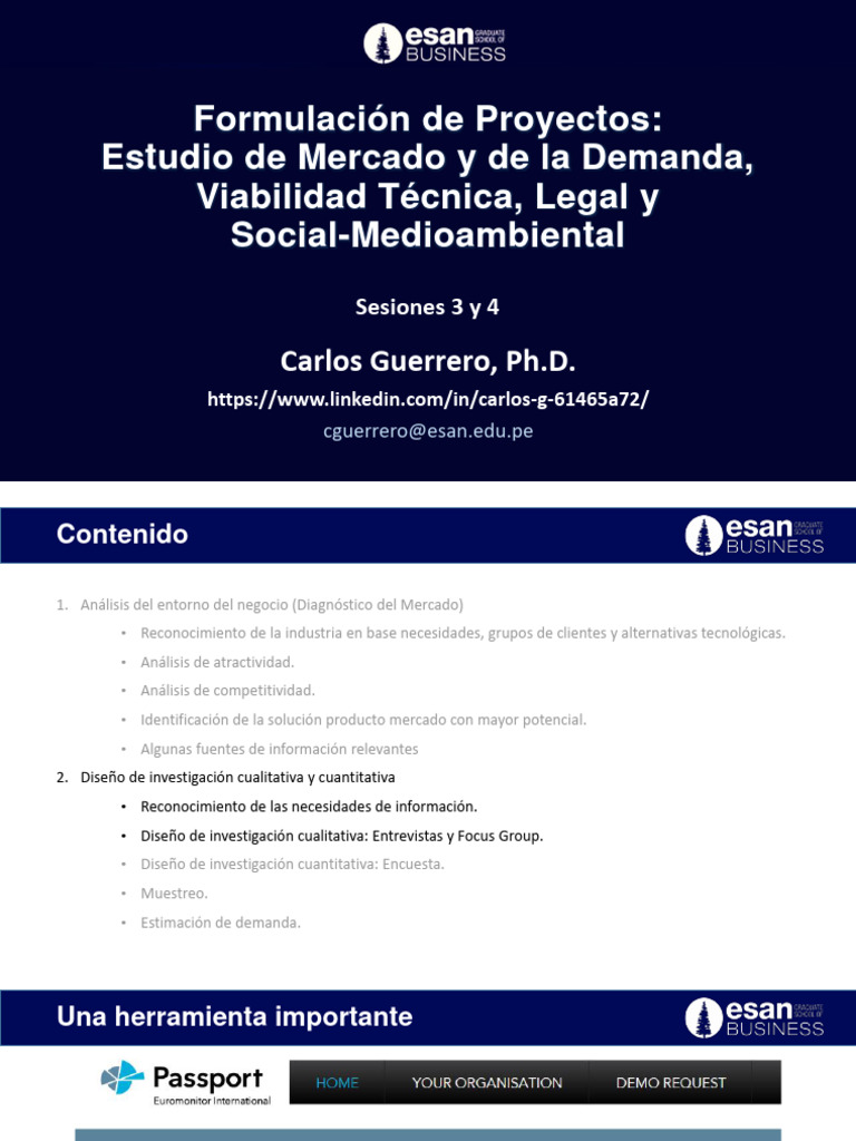Sesion 3 y 4 - Prof. - CG | PDF | Investigación de mercado | Mercado (economía)