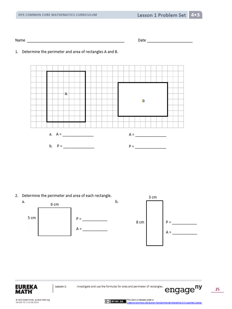 Lesson 1 Problem Set: Nys Common Core Mathematics Curriculum | PDF ...