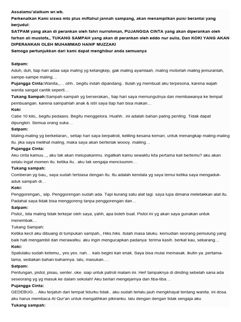 Puisi Berantai | PDF