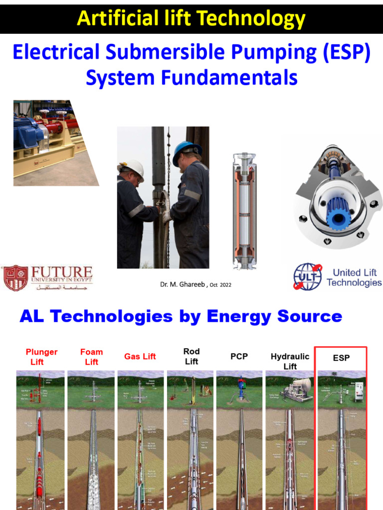 Electrical Submersible Pumping (ESP) System Fundamentals: Dr. M ...