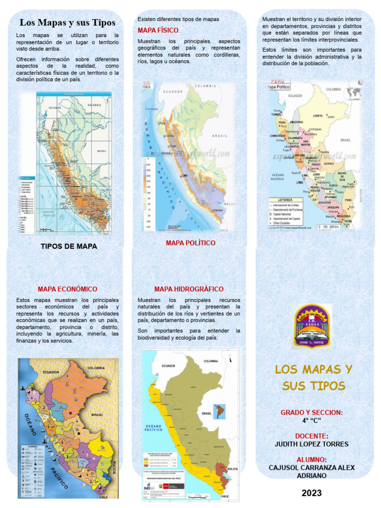 Los Mapas y Sus Tipos | Descargar gratis PDF | Geografía