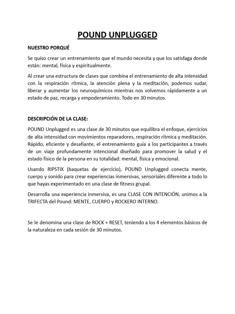 Pound Fitness | PDF