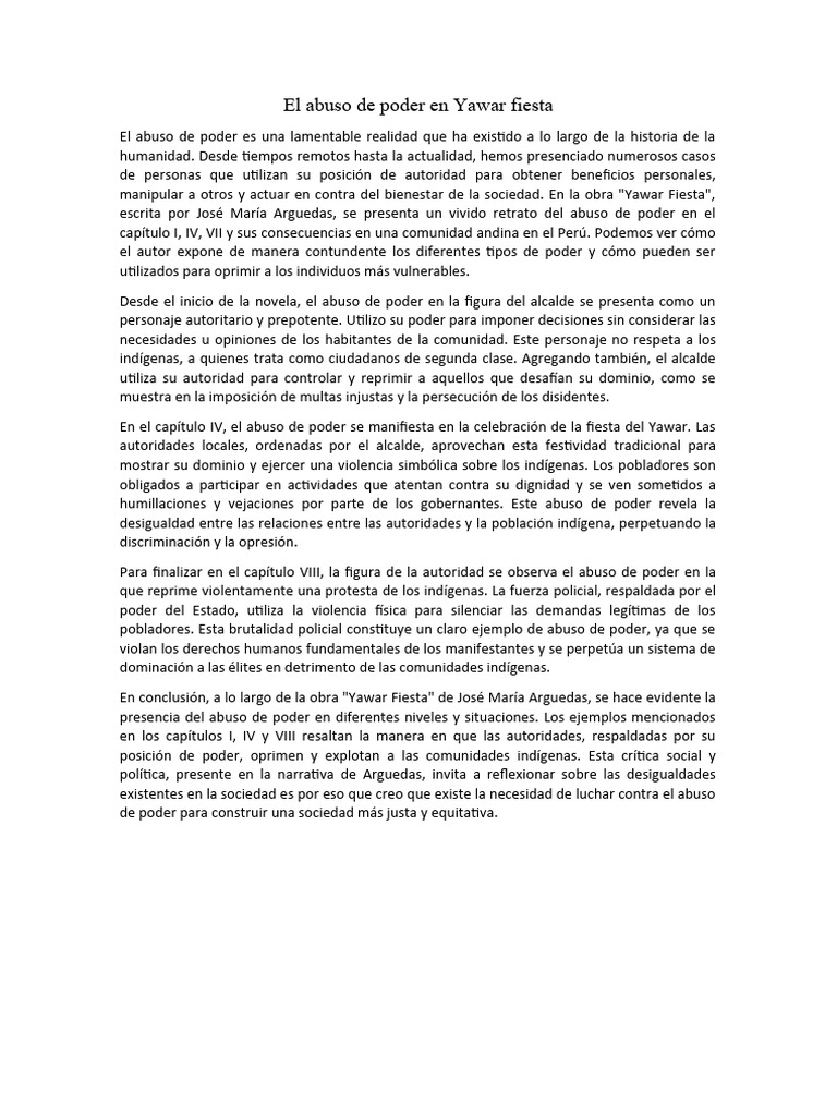 El Abuso de Poder | PDF | Justicia | Crimen y violencia