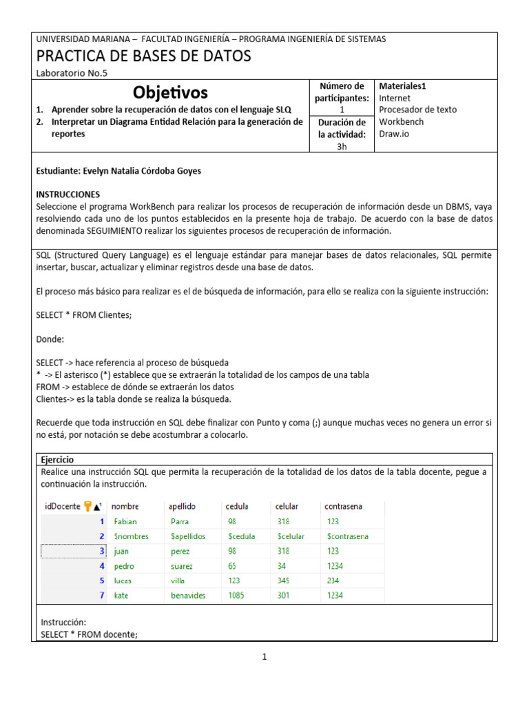 Lab5 PBD | PDF | SQL | Bases de datos