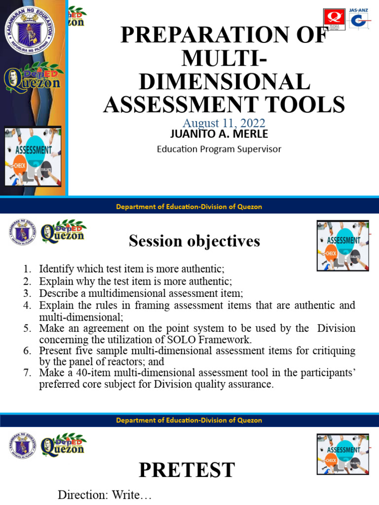 08 11 2022 Input On The Preparation of Multidimensional Assessment ...