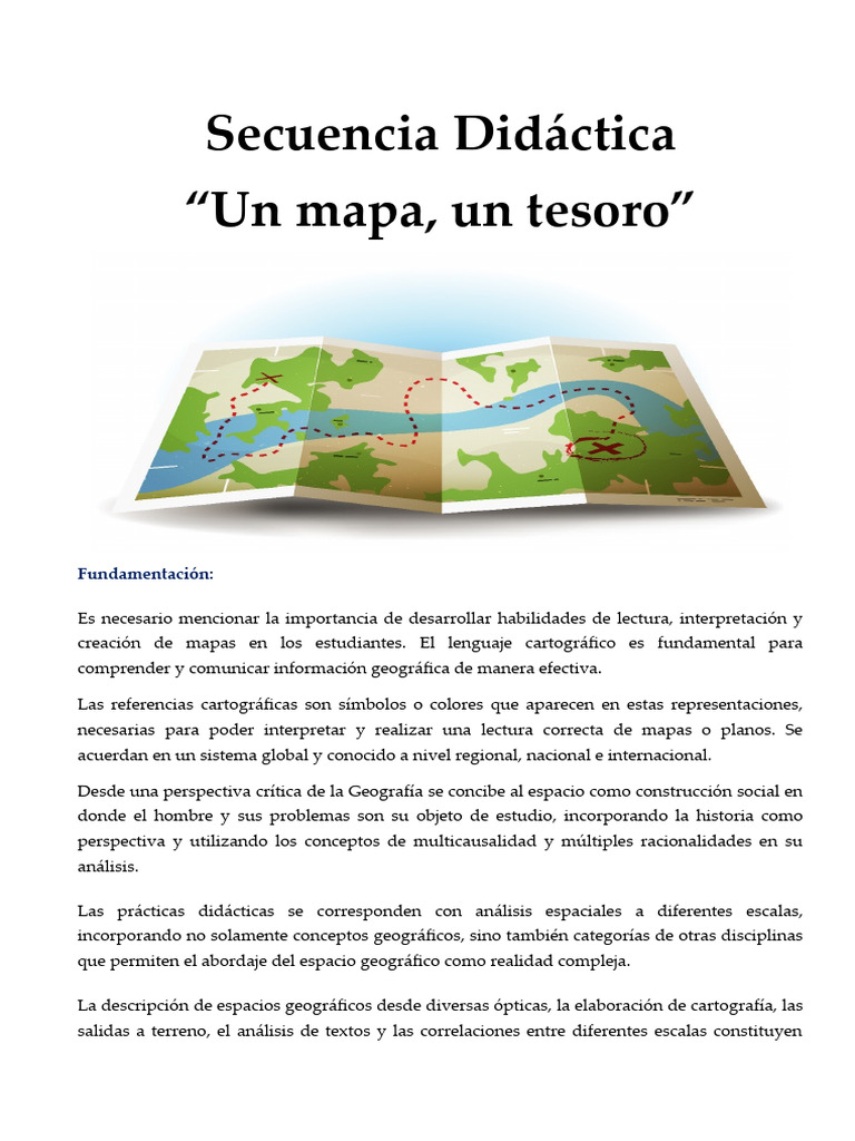 Secuencia Didáctica: Mapas para Niños | PDF | Geografía | Cartografía