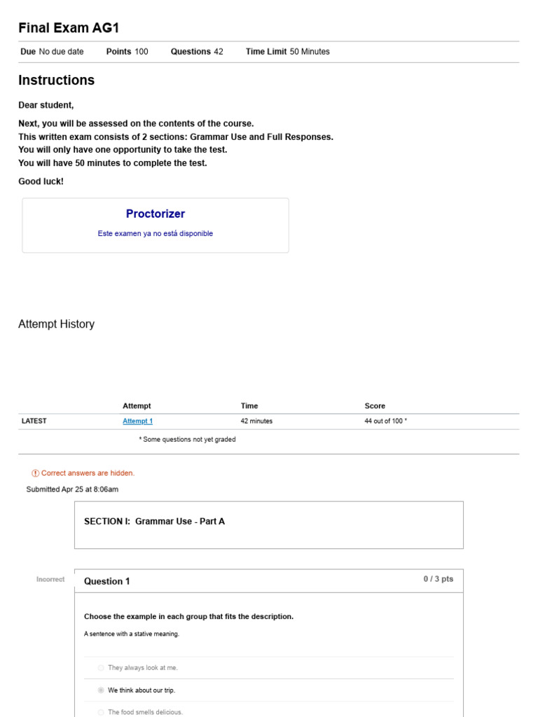 Final Exam AG1 - Virtual 202304 Avanzado 4 07-00-08!30!1 | PDF | Phrase