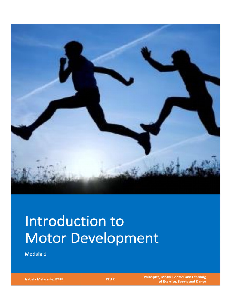 Module 1 Introduction To Motor Development | PDF