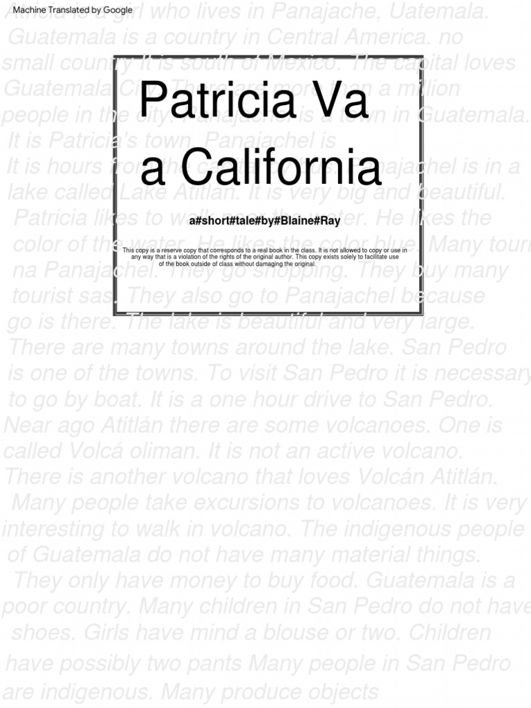 PatriciaVaaCalifornia - Text | PDF | Lunch | Meal