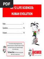 Human Evolution Student Activity Worksheet | PDF