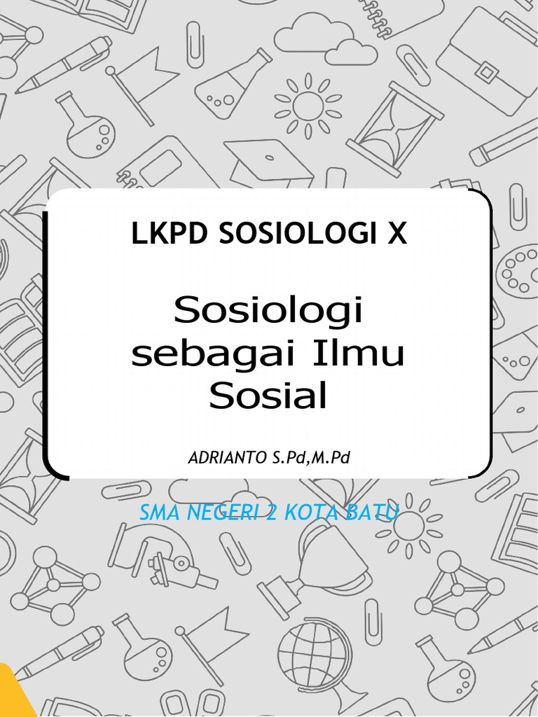 LKPD X Sosiologi Sebagai Ilmu Sosial - Compressed | PDF