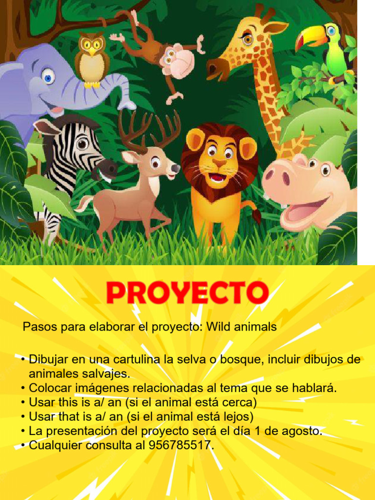 Proyecto Wild Animals | PDF
