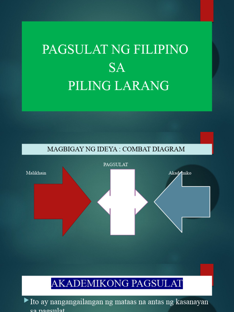 Akademikong Pagsulat PPT1 | PDF